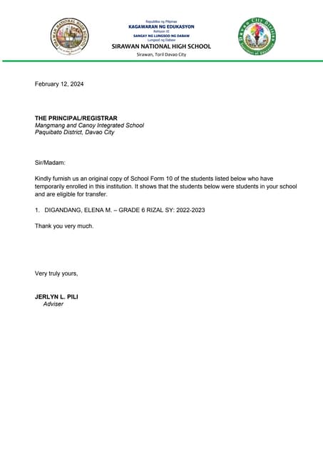 Letter for the Barangay captain to request a gasoline gasoline.docx