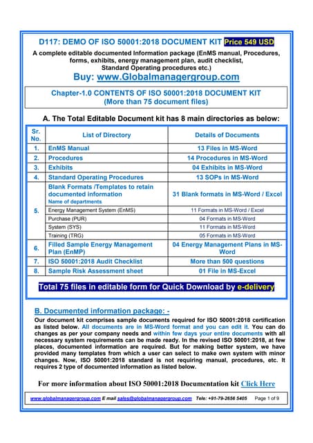 IMS Documentation Requirements As per ISO 9001,ISO 14001 and ISO 45001 | PPT