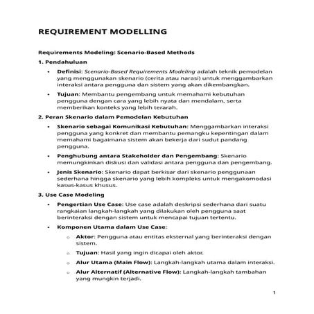 REQUIREMENT MODELLING for Software Engineering.docx