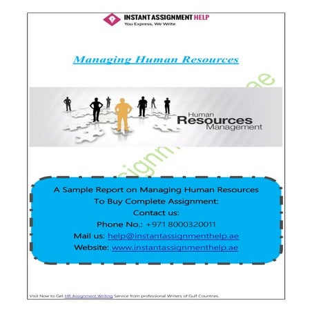 Requirement of human resource management in an organization | PDF ...