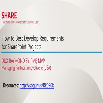 How to Best Gather Requirements for SharePoint Projects | PDF