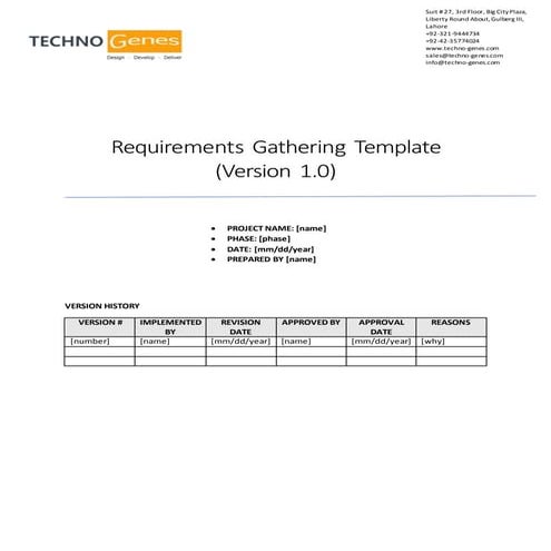 Requirements gathering-template-project manager-fd-cm | DOCX