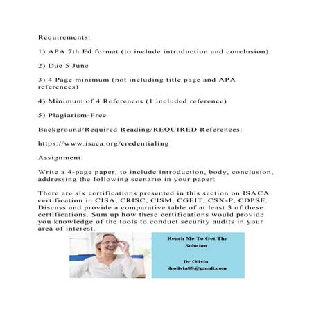 Requirements1) APA 7th Ed format (to include introduction and c | PDF