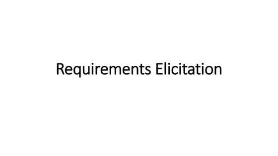 Requirement specification (SRS) | PPT