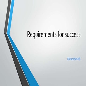 Requirements for Success | PPTX