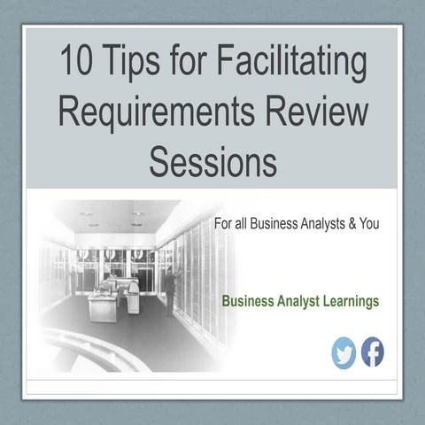 Requirements review session tips | PPTX
