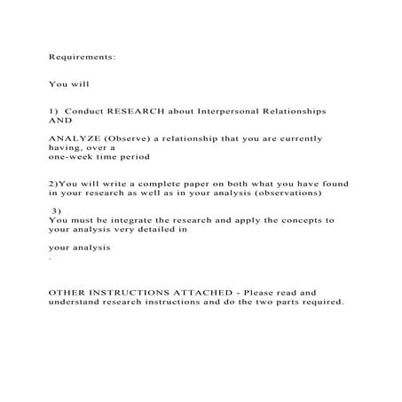 Requirements You will 1) Conduct RESEARCH about Inte | PDF