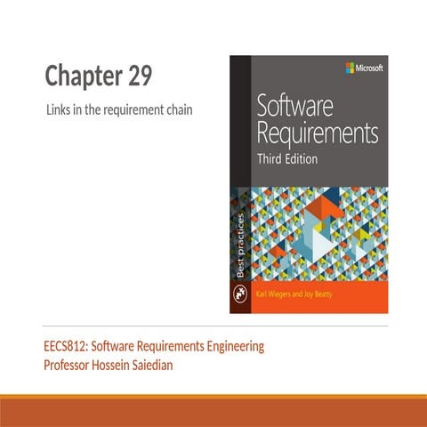 requirement tracing in Software Engineering | PPT