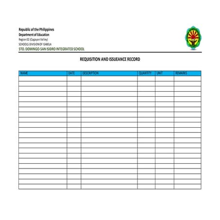 REQUISITION AND ISSUEANCE RECORD.docx