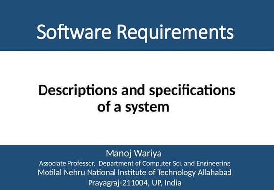 SRS(software requirement specification) | PPT
