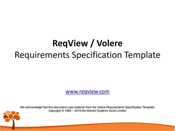 Volere Overview | PDF