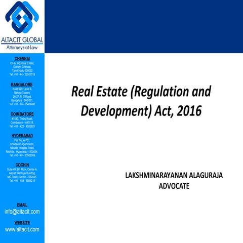 Rera act | PPT