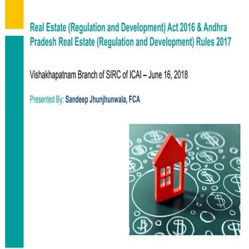 RERA Act and Andhra Pradesh RERA Rules - Sandeep Jhunjhunwala | PPT