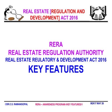 Real Estate Regulation Act, India (RERA) | PPTX