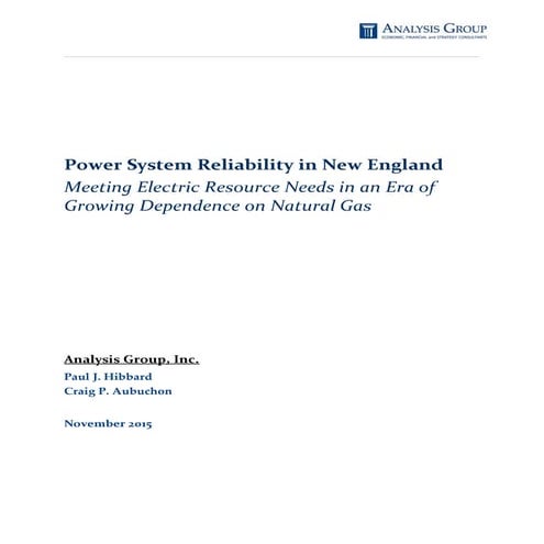 Fake Study: Power System Reliability in New England | PDF