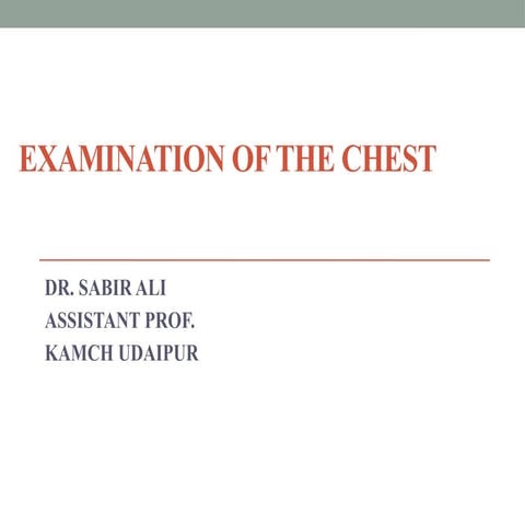 Respiratory Examination in newborn Dr Sabir Ali | PPTX