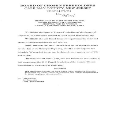 County Payroll Resolution | PDF