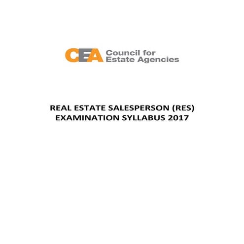 Res exam-syllabus-2017 | PDF