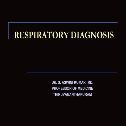 Respiratory System Diagnosis | PPTX