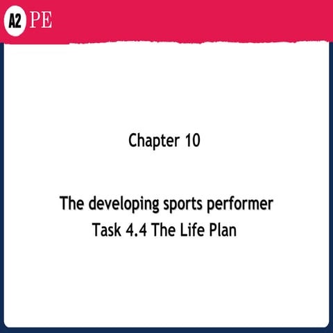 A2 PE Life Plan Help Pres | PPT