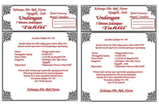 Undangan maulid | DOC