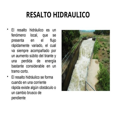 RESALTO HIDRAULICO | PDF