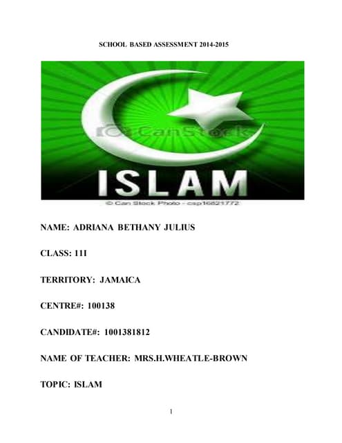 Geography sba sample | DOCX