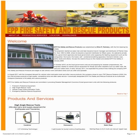 Rescue Equipments - EPP Fire Safety and Rescue Products | PDF