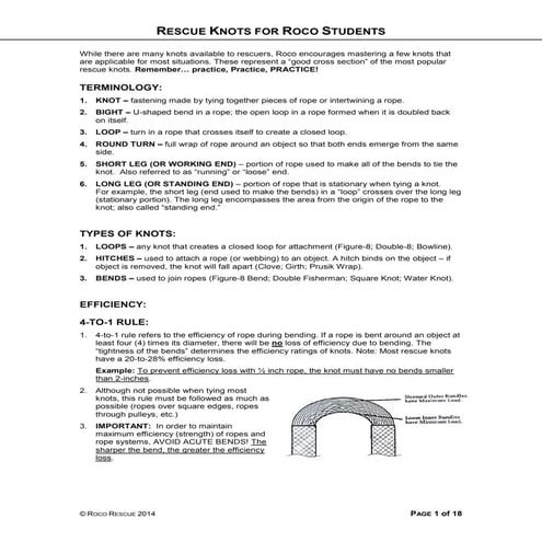 Rescue+knots+for+roco+students | PDF | Needlework | Arts and Crafts