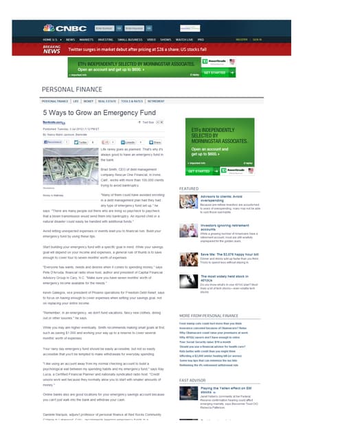 Rescue one financial