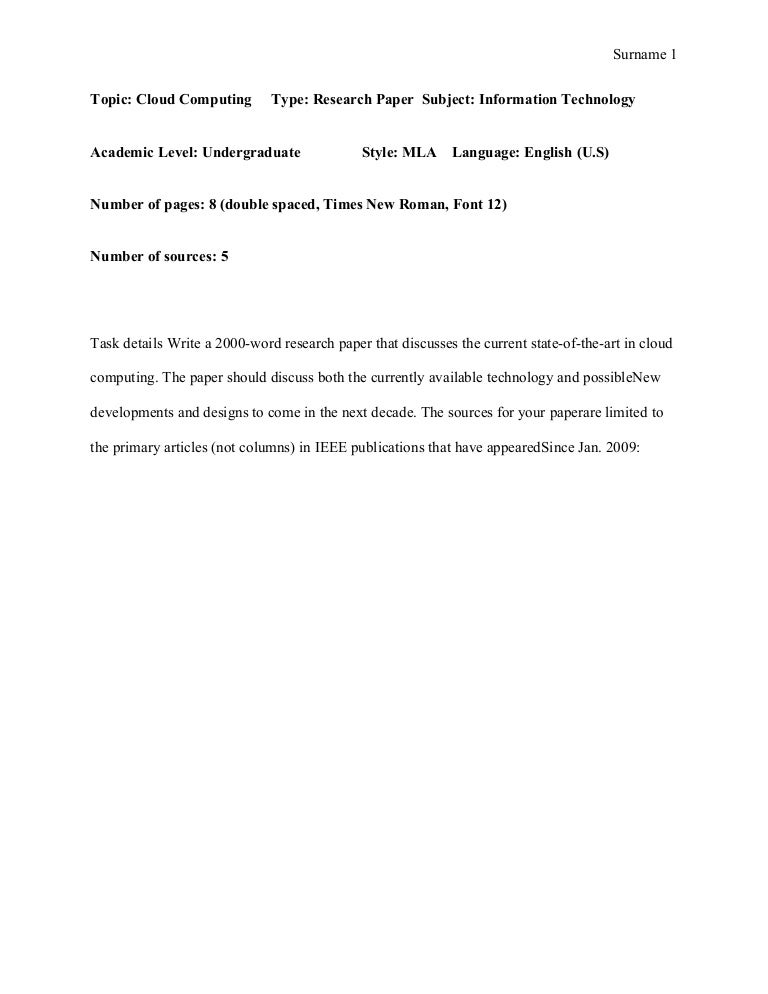 Reseach paper-mla-sample