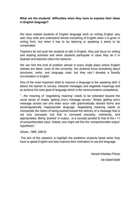 Comprehensible output hypothesis | PPTX