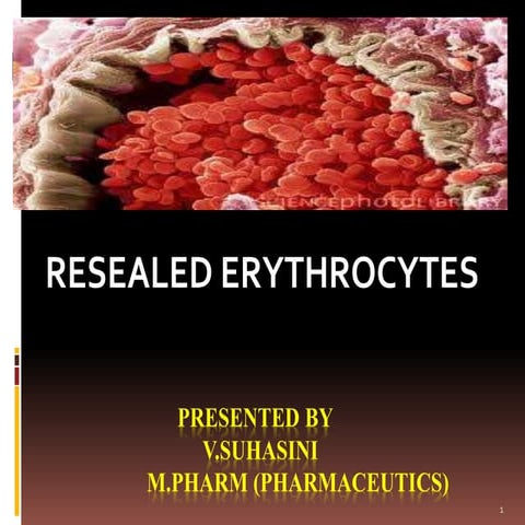 Resealed erythrocyte | PPTX