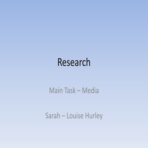 Main Task - Research | PPT