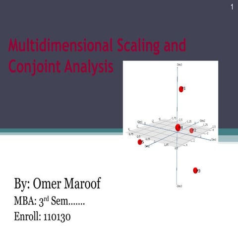Multidimensional scaling & Conjoint Analysis | PPT