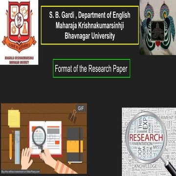 Format of The Research Paper | PPTX