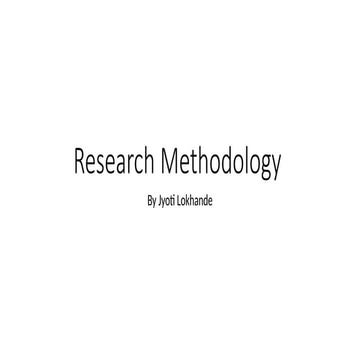 Comprehensive Guide to Research Methodology and Its Applications | PPTX