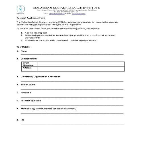 Research application-form-1 | DOCX