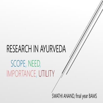Research ayurveda | PPTX