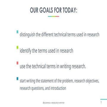 Technical terms used in research | PPTX
