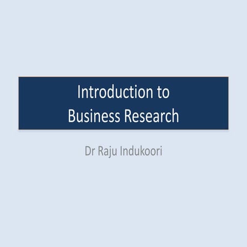 Research introduction | PPT