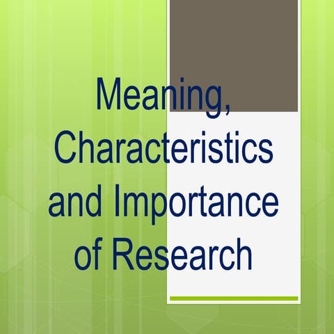 What is research, proponents of research, importance of research | PPTX