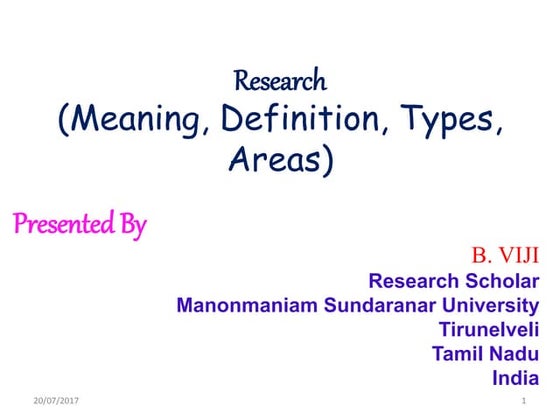 Descriptive and analytical research | PPT | Science