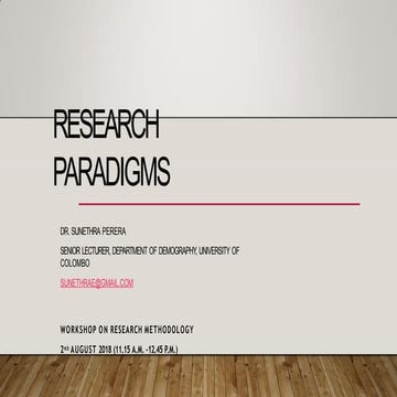 research-paradigms (Advanced Research Methods) | PPTX