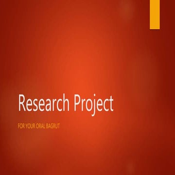 Research project-5-pts Bagrut | PPTX