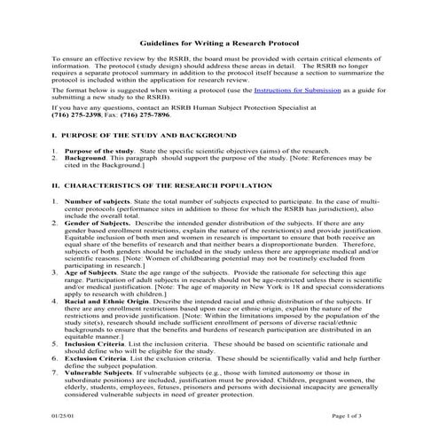 research protocol in medicine | PDF