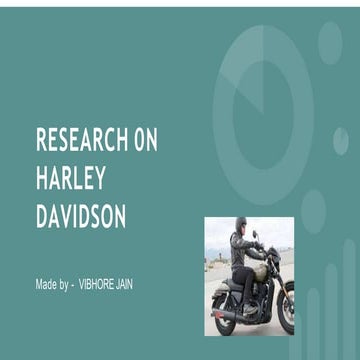 Research 0n harley davidson | PPT