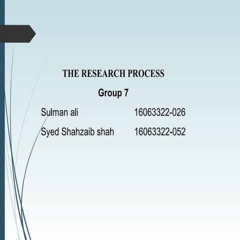 stages of research | PPT