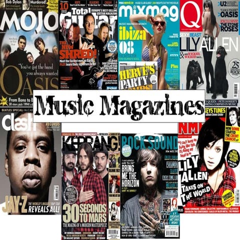Music magazine names & mastheads | PPTX