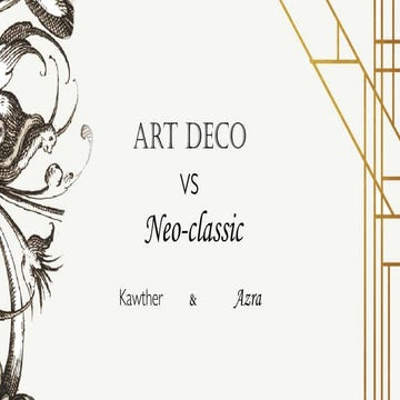 Neoclassical vs Art Deco | PDF